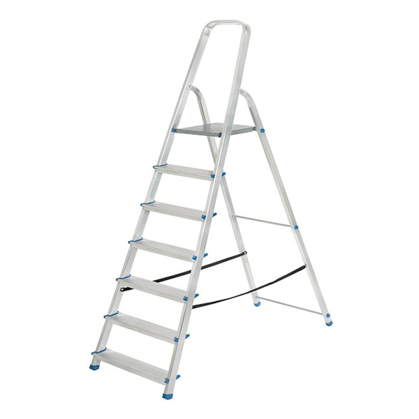 Aluminijumske merdevine 7 gazišta DrAbest 6651 | Volim svoj dom