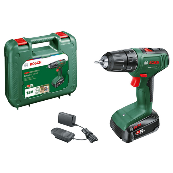 Akumulatorska bušilica odvrtač 2Ah Easy Drill 18V-40 Bosch 06039D8004 ...