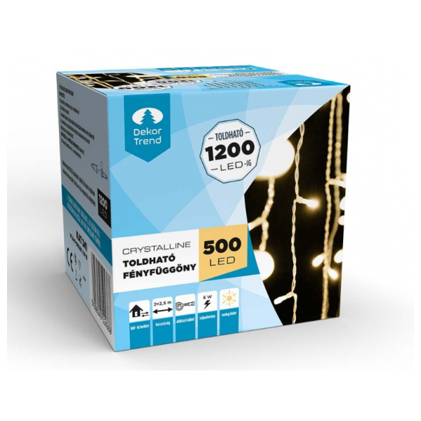 Novogodišnja rasveta svetleća zavesa 500 led Crystalline KAT 341 ...