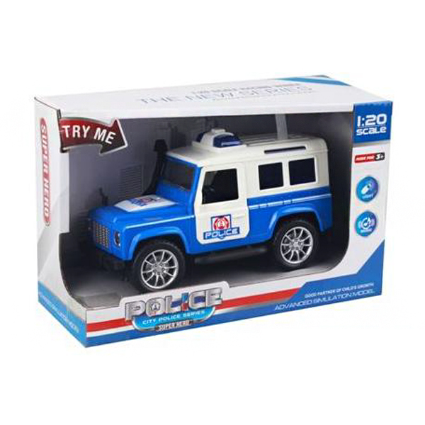 Policijski džip na potez sa svetlosnim i zvučnim efektima 31105 | Volim ...