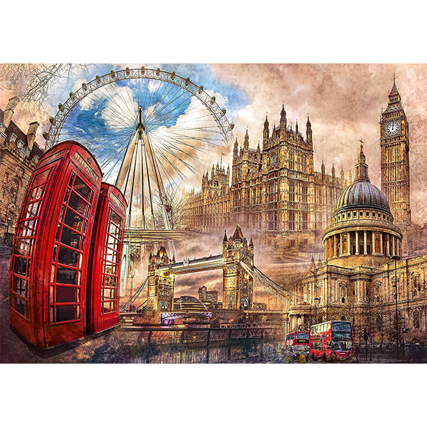 Slagalica Vintage London Panorama 1500 delova Clementoni 979639 | Volim ...