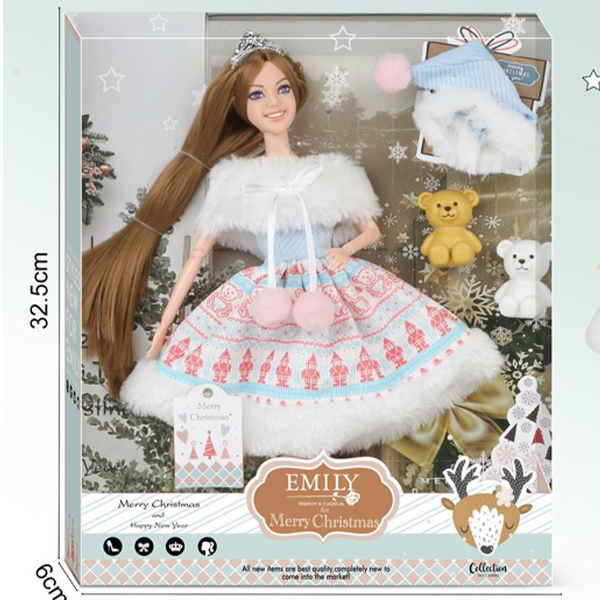 Lutka Emily 29 cm sa dve mede Zimska čarolija 112875 | Volim svoj dom