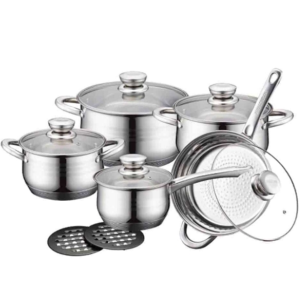 Šerpe sa poklopcem set 12 delova Inox Royalty RL1232-12 | Volim svoj dom