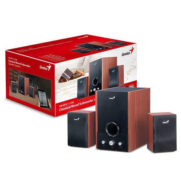 Zvučnici GENIUS SW-HF2.1 1700 2.1 Wood 45W I106021 | Volim svoj dom