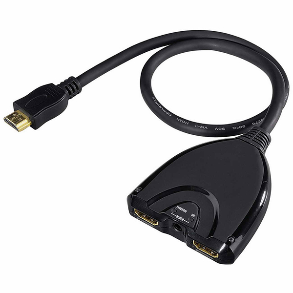HDMI razdelnik, 1 HDMI ulaz na 2 HDMI izlaza, HAMA crni 42576 | Volim ...